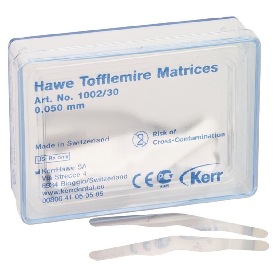 Hawe Tofflemire matrice, 0,05mm 30 ks - 1002/30 | HUFA